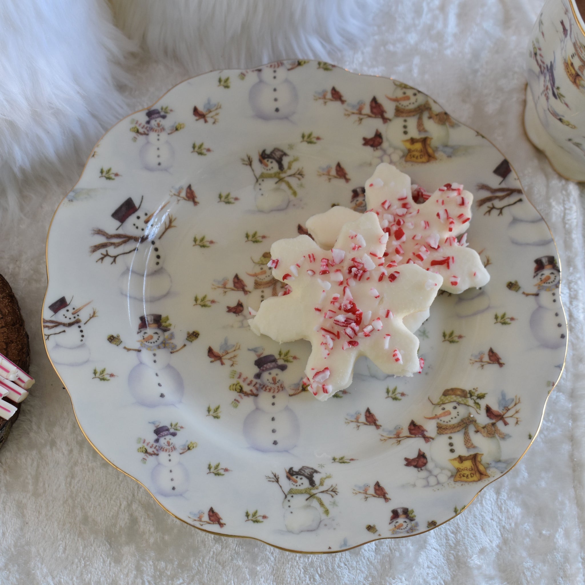 Snowman Dessert Plates - set of four – The Twiggery